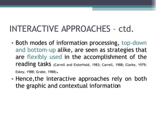 Lecture 3 Models Of Reading 2 (2) | PPT
