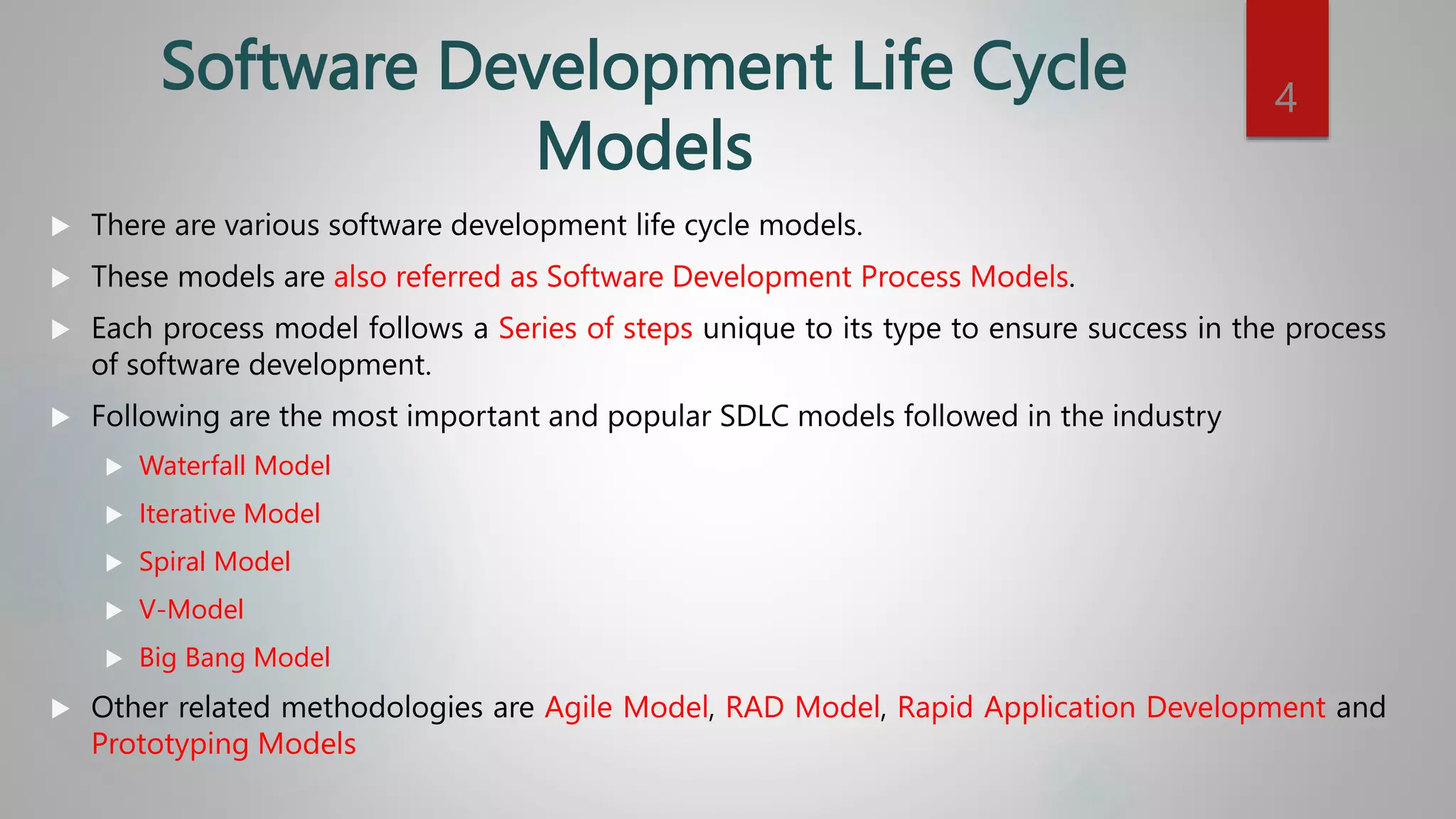 Lecture-3-SDLC Models-part1.pptx | Operating Systems | Computer Software and Applications