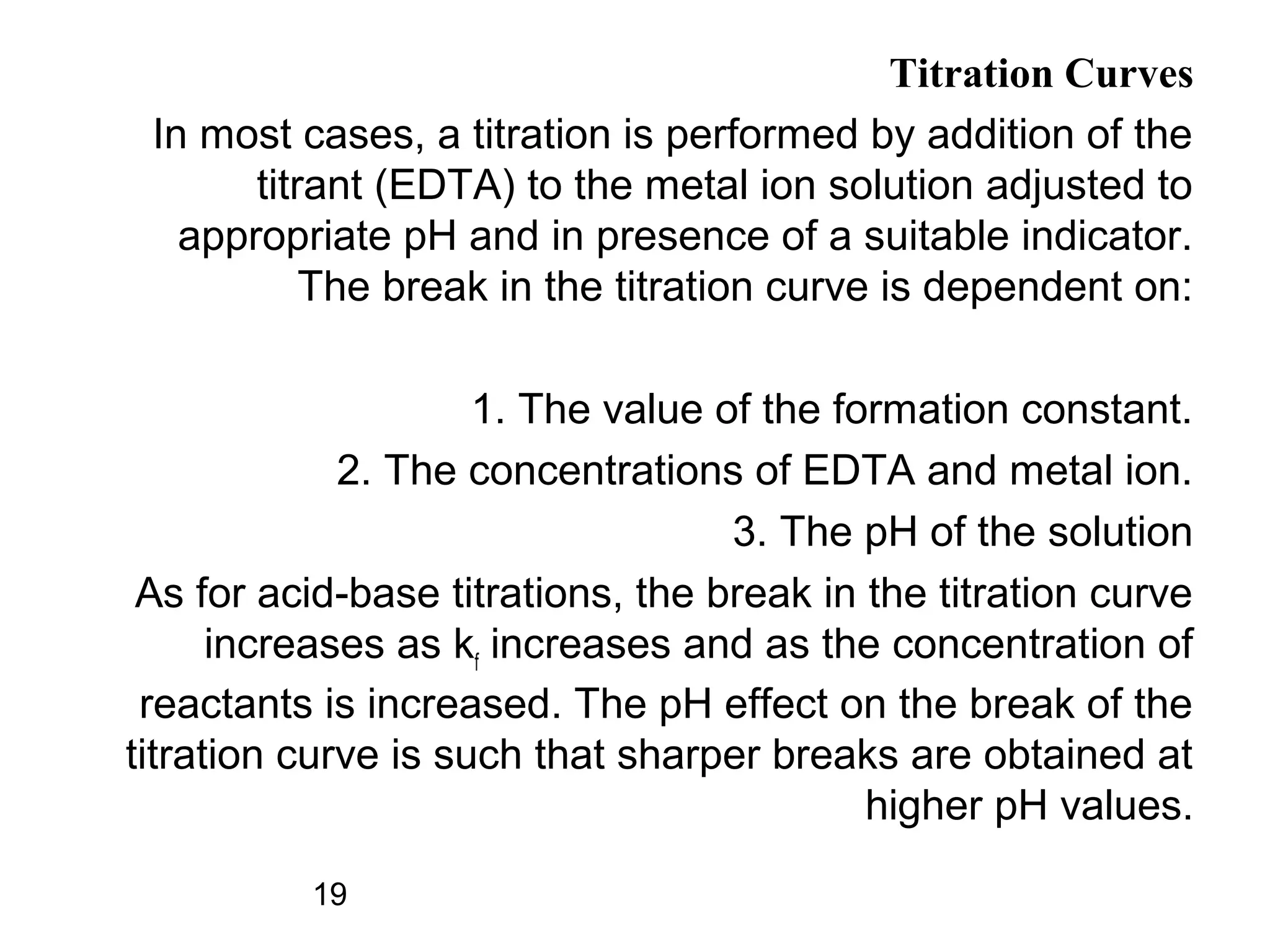 Lecture 313 complexometric reactions and titrations | PPT