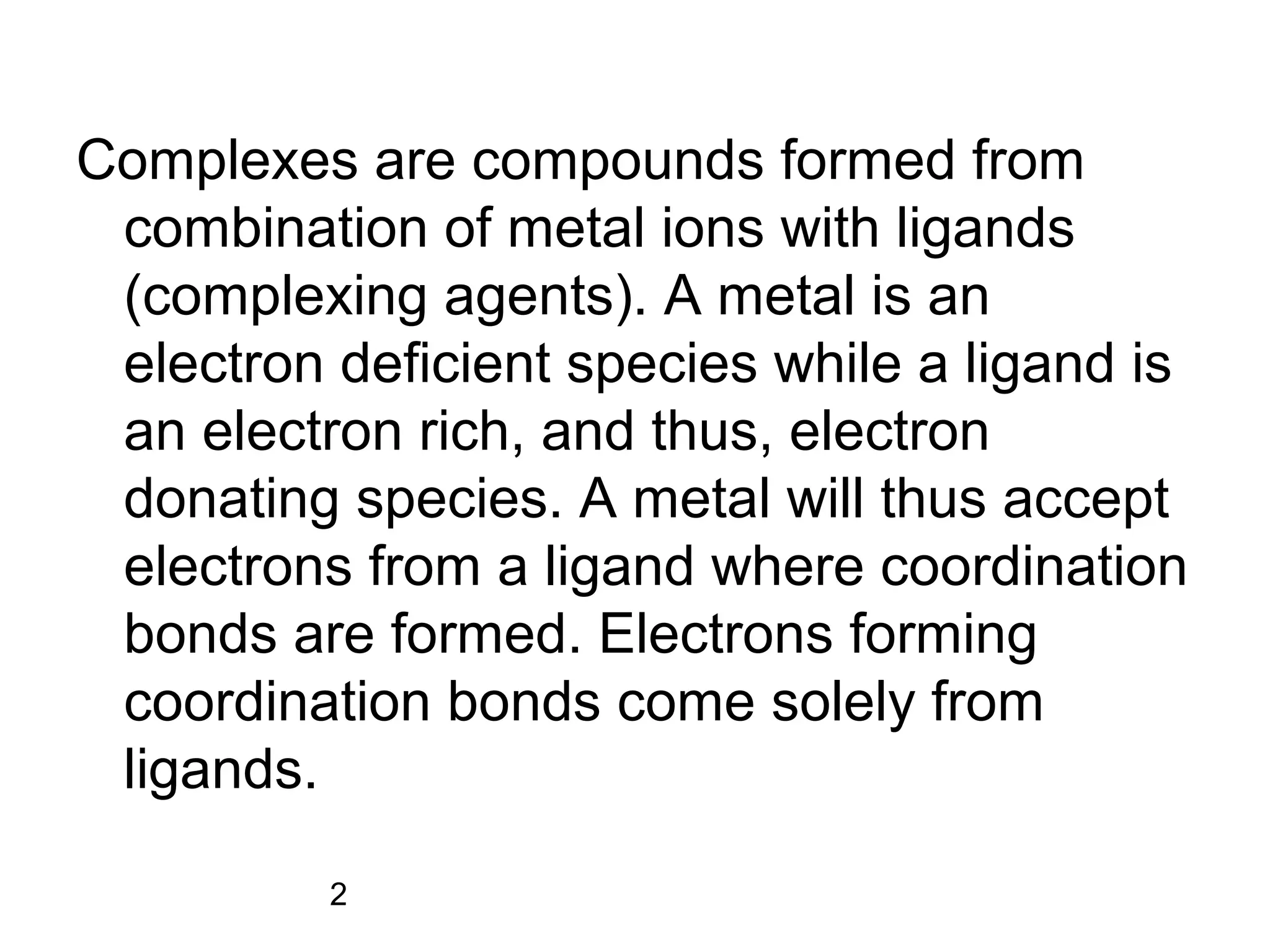 Lecture 313 complexometric reactions and titrations | PPT