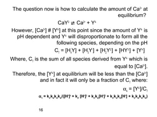Lecture 313 complexometric reactions and titrations | PPT