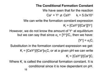 Lecture 313 complexometric reactions and titrations | PPT