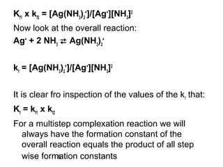 Lecture 313 complexometric reactions and titrations | PPT