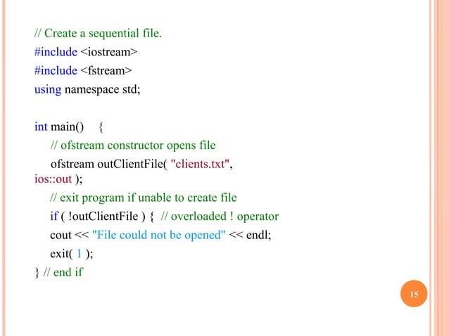 file handling c++ | PDF