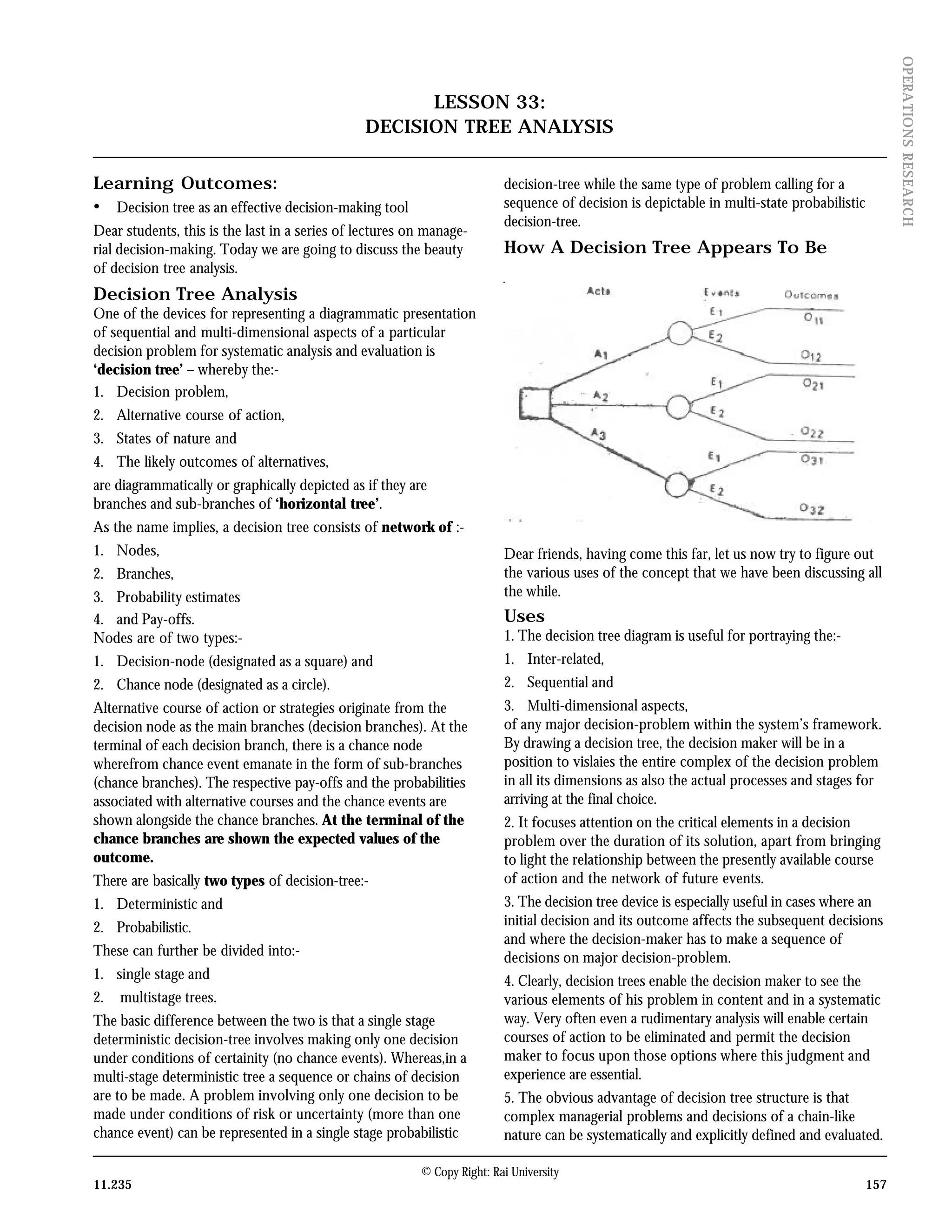 decision tree analysis Er. S Sood | PDF