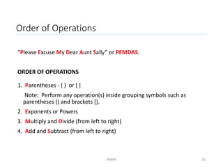 Lecture 3 (algebraic expressions) | PPTX