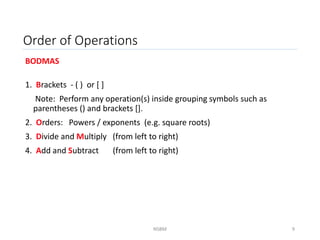 Lecture 3 (algebraic expressions) | PPTX