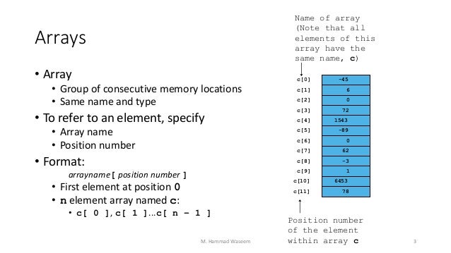 Data Structures Lecture 3 [arrays]