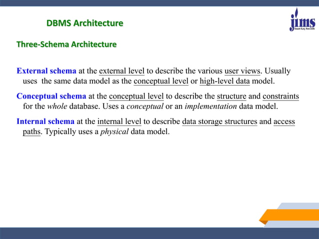 Lecture 3 Dbms Architecturepptx Databases Computer Software And Applications