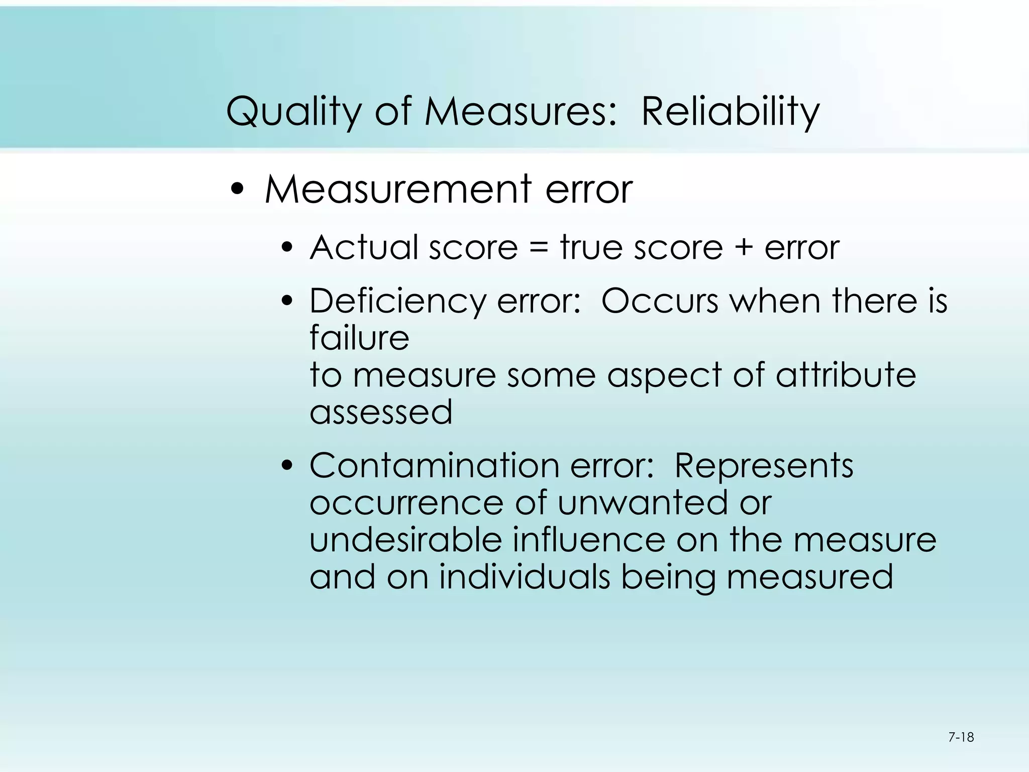 Lecture 3 measurement, reliability and validity ( | PPTX