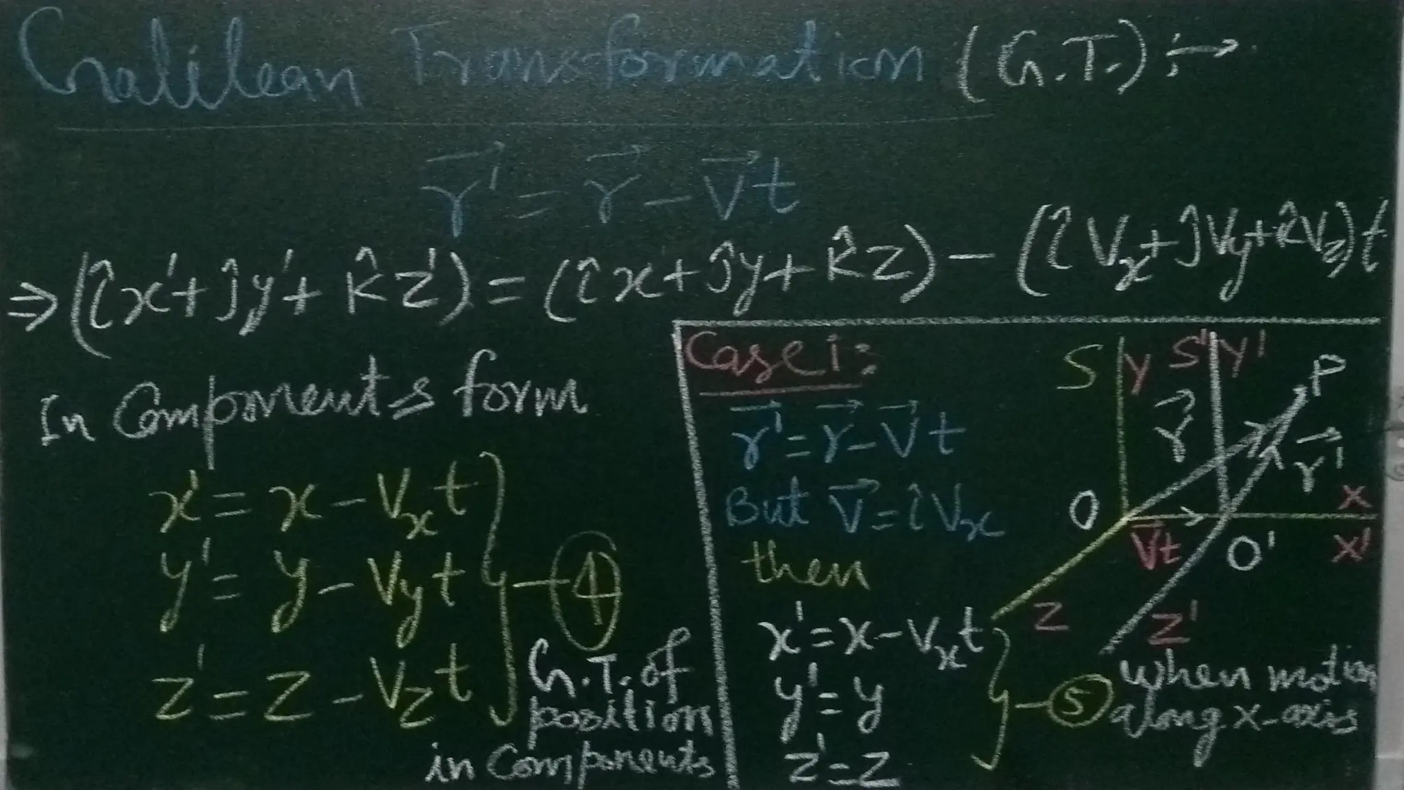 Lecture-3 Mechanics- Frame of reference: Galilean Transformations | PDF