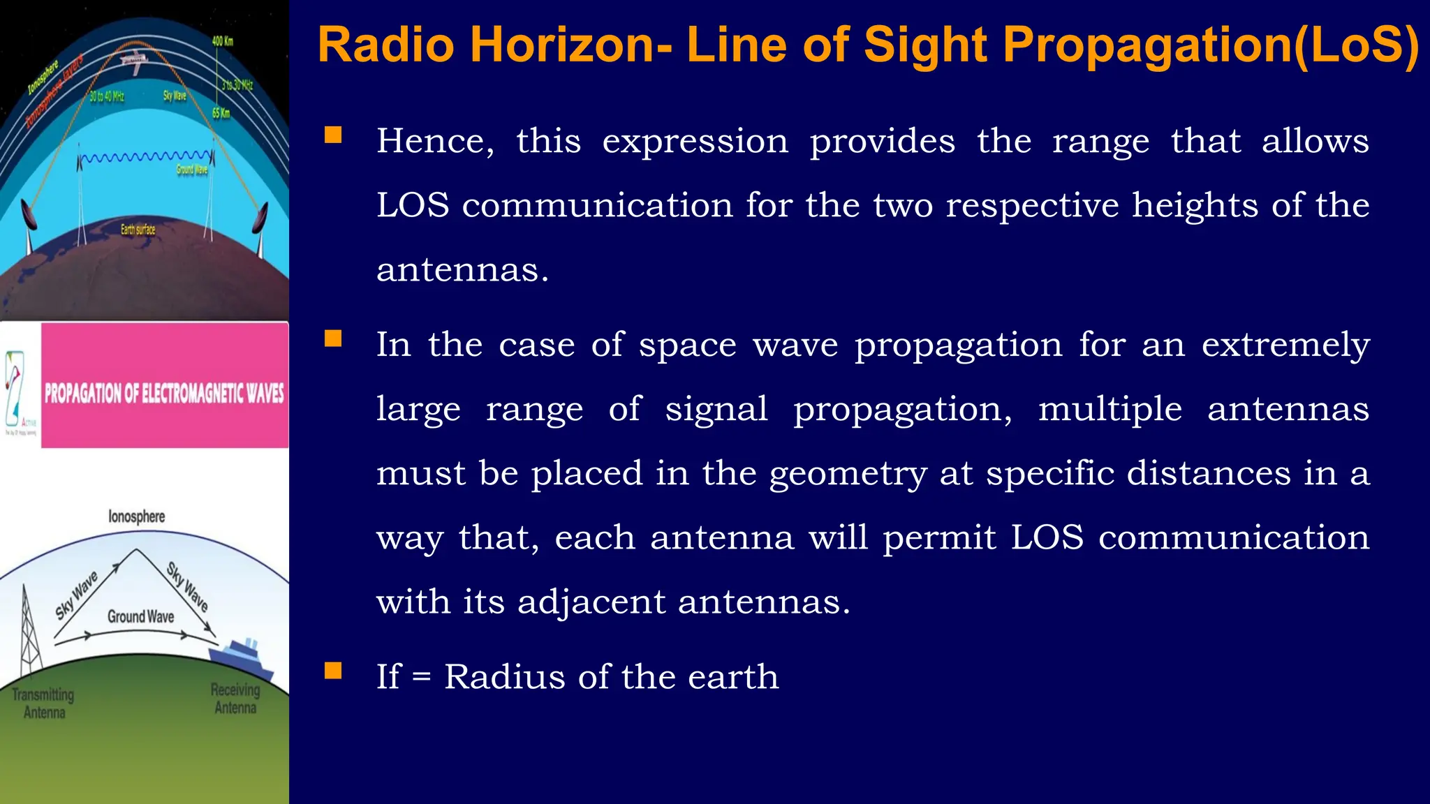 SPACE WAVE PROPAGATION AND NEED OF SPACE WAVE PROPAGATION LOS | PPTX
