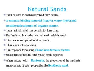 Lecture-3 Moulding sand.pptx DIFFERENT PROPERTIES OF SAND | PPTX