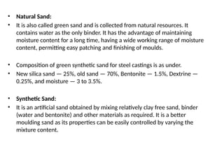 Lecture-3 Moulding sand.pptx DIFFERENT PROPERTIES OF SAND | PPT