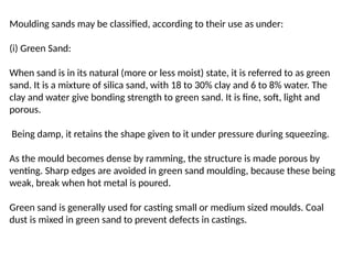 Lecture-3 Moulding sand.pptx DIFFERENT PROPERTIES OF SAND | PPT