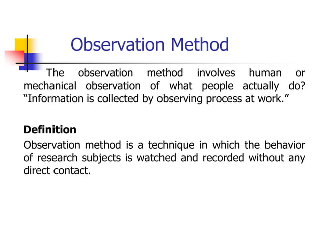 Lecture - 3(Observational method).ppt | Science
