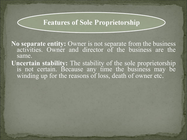 Sole Proprietorship | PPT
