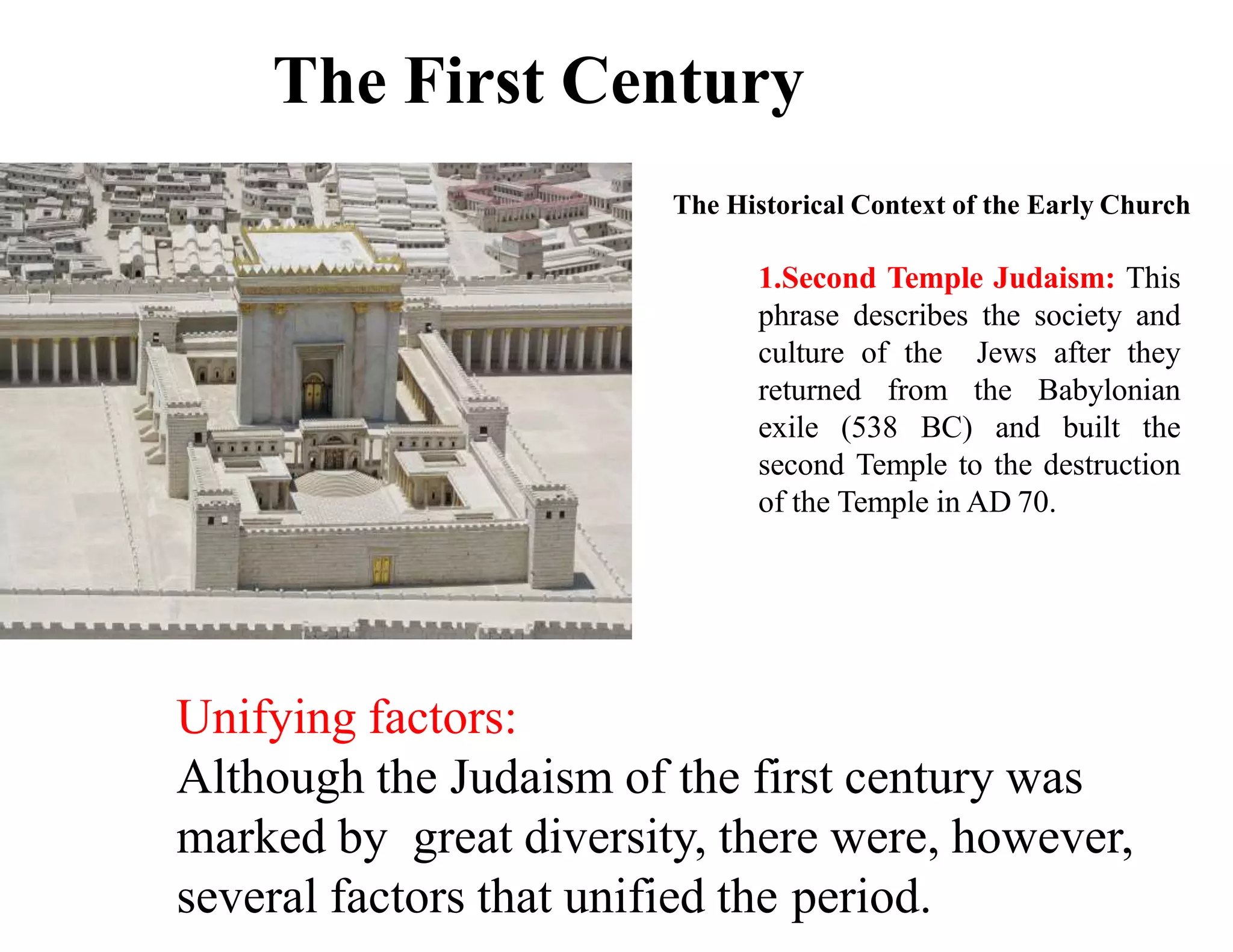 Lecture-3: The Historical Context of the Early Church | PPTX