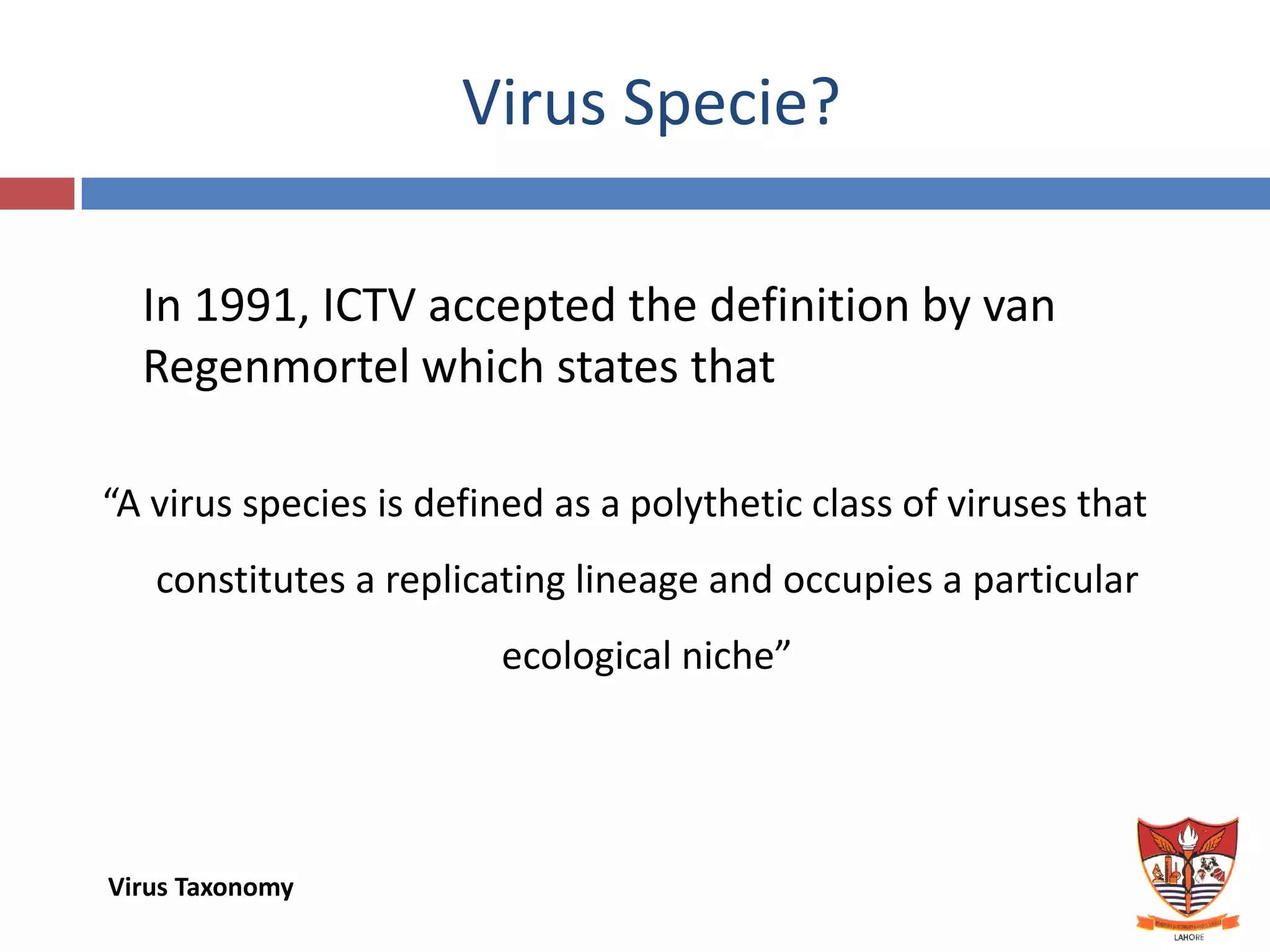 virus taxonomy and classification | PDF