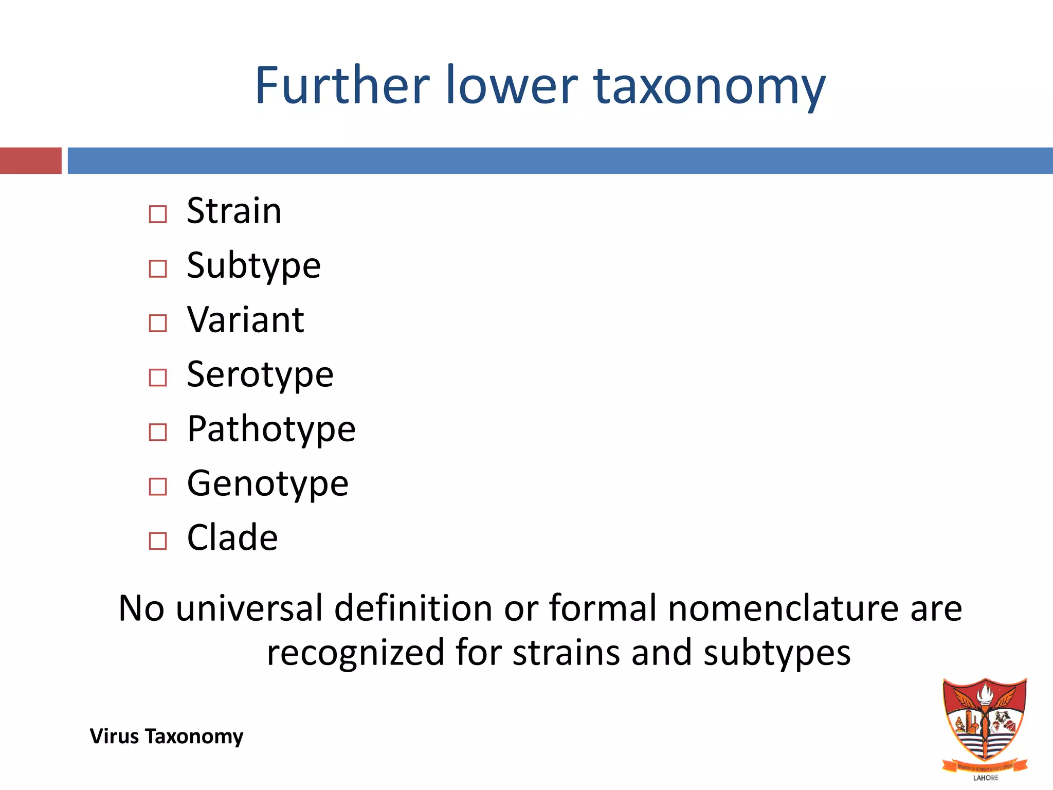 virus taxonomy and classification | PDF
