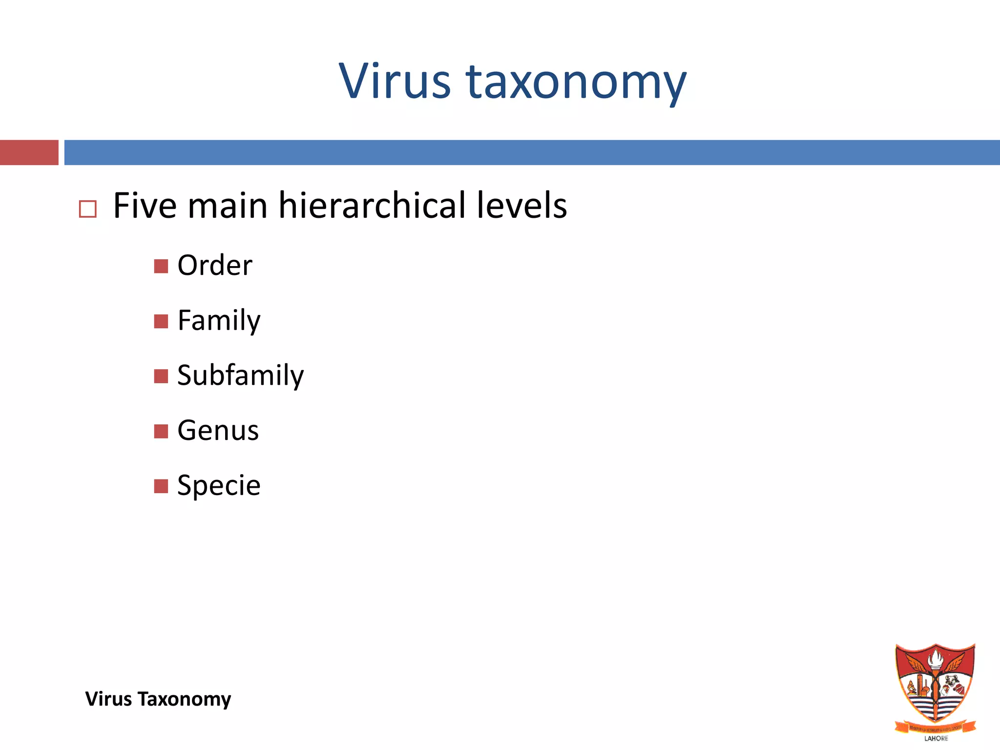 virus taxonomy and classification | PDF