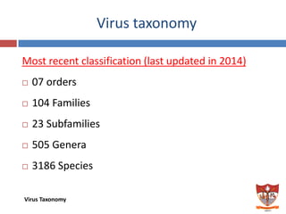 virus taxonomy and classification | PDF