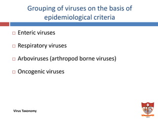 virus taxonomy and classification | PDF