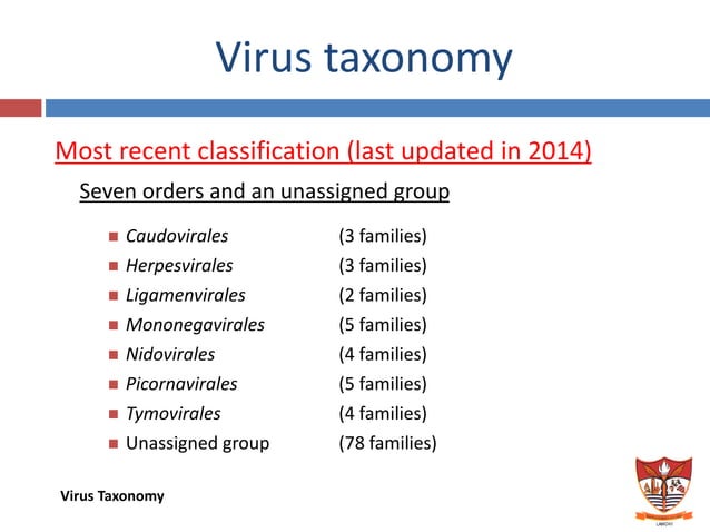 virus taxonomy and classification | PDF | Biological Sciences | Science