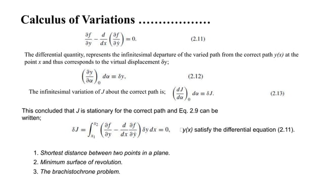 Variational Principle | PPTX | Physics | Science