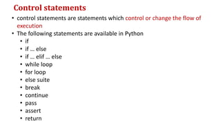 python basics explaining in dtail in class room | PDF