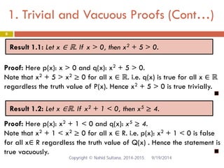 Chapter-3: DIRECT PROOF AND PROOF BY CONTRAPOSITIVE | PDF