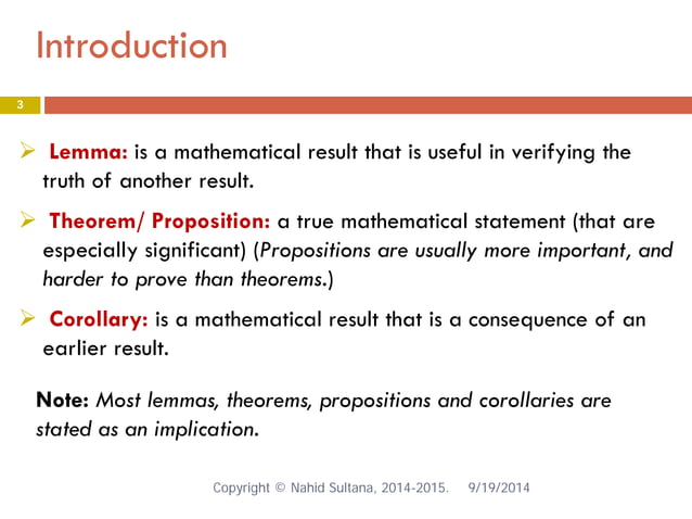 Chapter-3: DIRECT PROOF AND PROOF BY CONTRAPOSITIVE