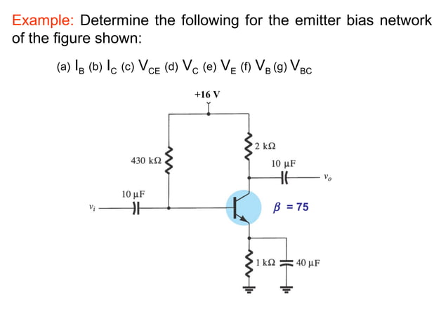dc biasing of bjt | PPT