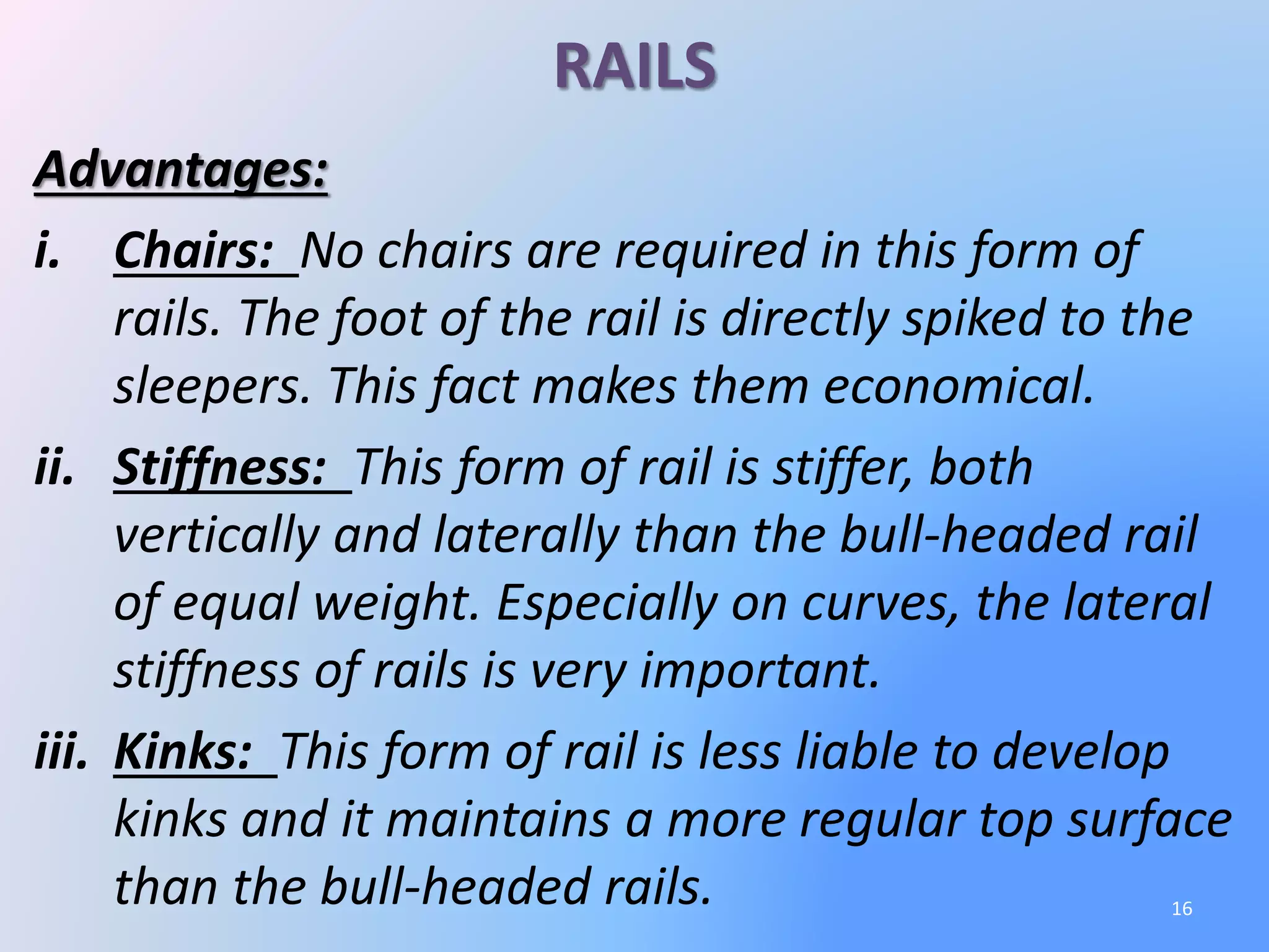 Rail gauges & rail sections Railway Engineering | PPTX