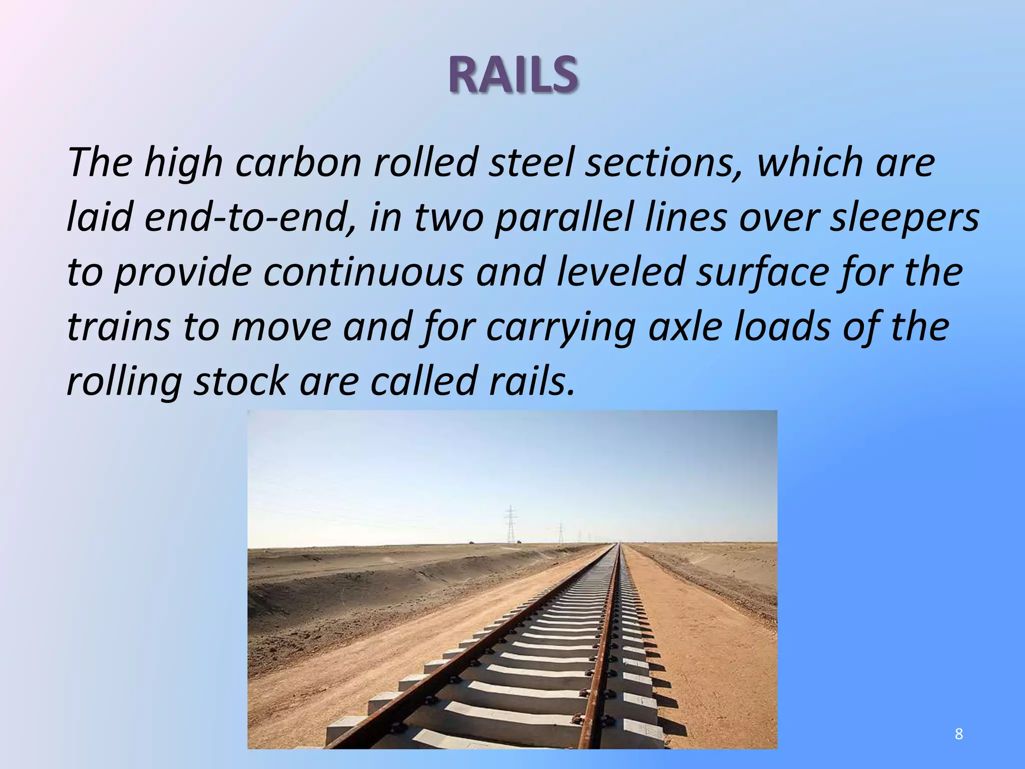 Rail gauges & rail sections Railway Engineering | PPTX