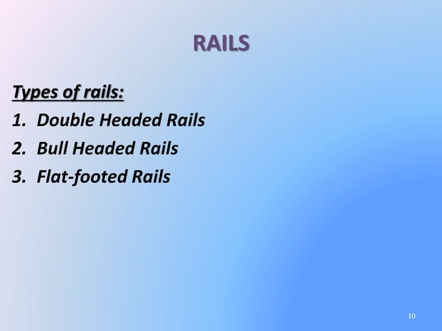 Rail gauges & rail sections Railway Engineering | PPTX | Rail Travel | Travel Type
