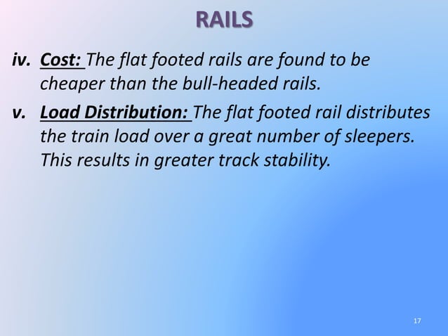 Rail gauges & rail sections Railway Engineering | PPTX | Rail Travel | Travel Type