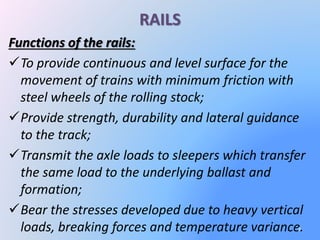 Rail gauges & rail sections Railway Engineering | PPTX