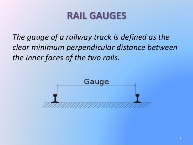 Rail gauges & rail sections Railway Engineering