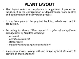 plant layout ( Operation Research ) | PPT