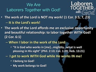 Detailed study of 1&2 Corinthians: Lecture 4; 1 cor 3 | PPTX
