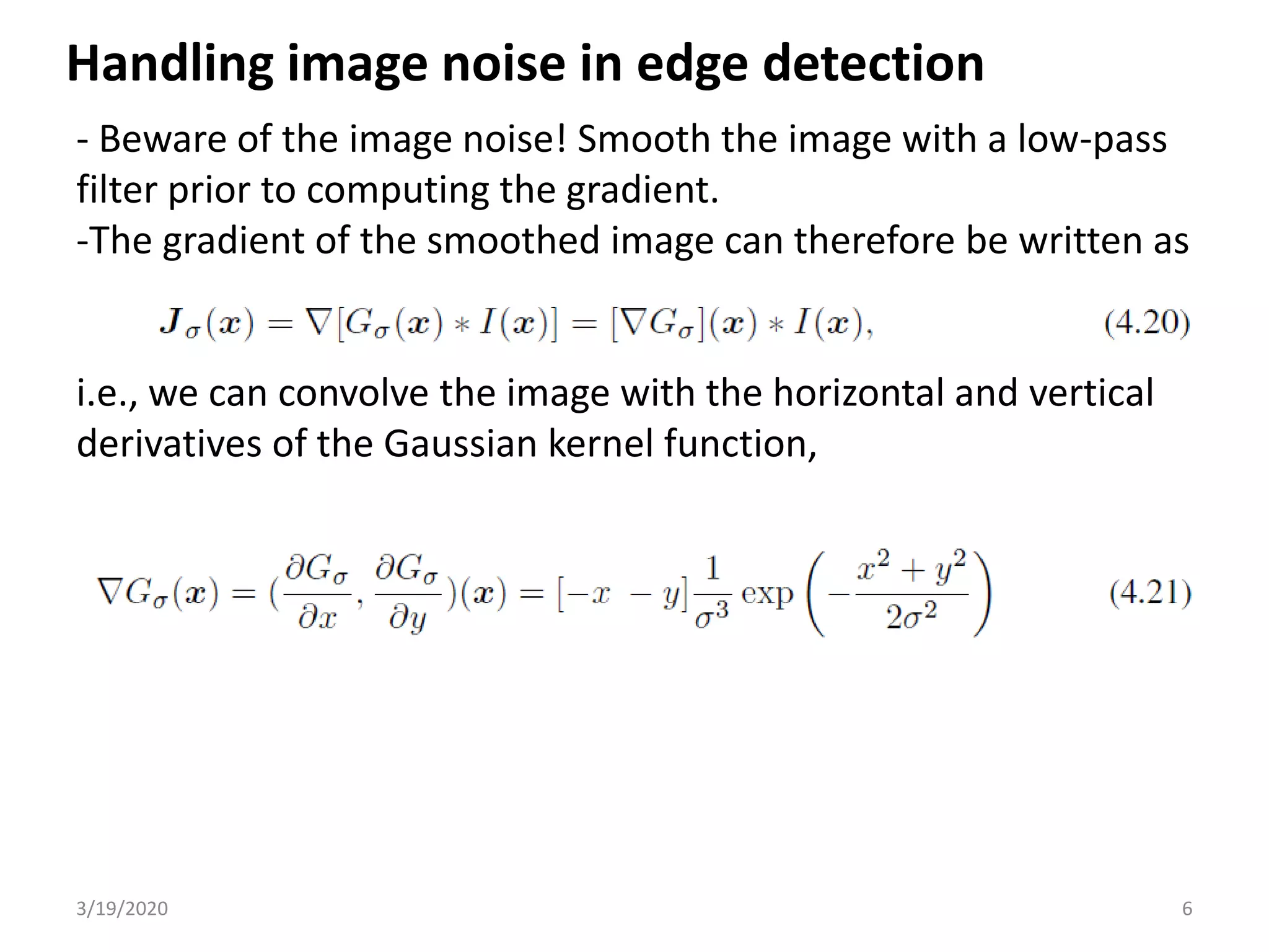 Lecture 4&5 computer vision edge-detection code chains hough transform ...