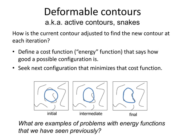 Lecture 4&5 computer vision edge-detection code chains hough transform snakes | PDF | 3-D ...