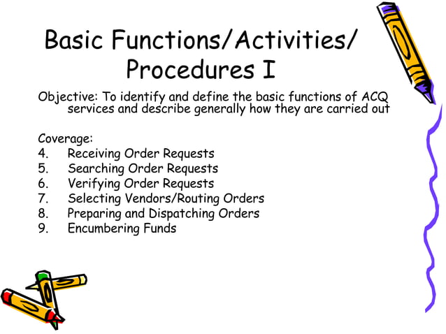 Lecture 4a: Basic Functions/Activities/ Procedures | PPT | Business and Finance