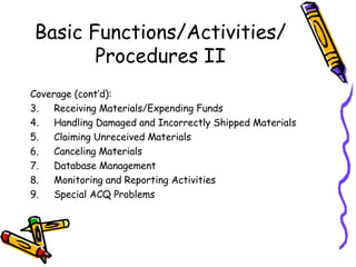Lecture 4b: Basic Functions/Activities/ Procedures II | PPT