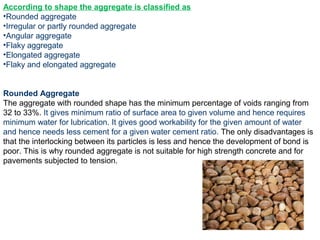 Lecture 4, constituents of concrete-coarse aggregate | PPT | Civil ...