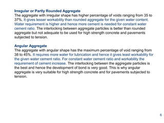 Lecture 4, constituents of concrete-coarse aggregate | PPT | Civil ...
