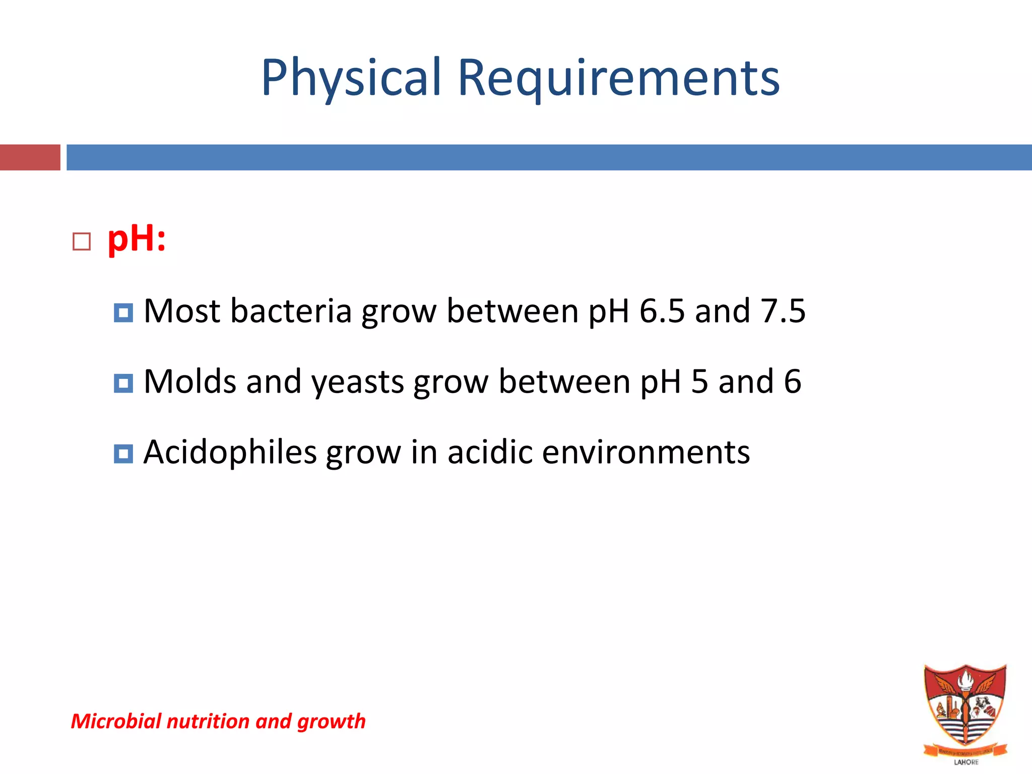 microbial nutrition and growth | PDF