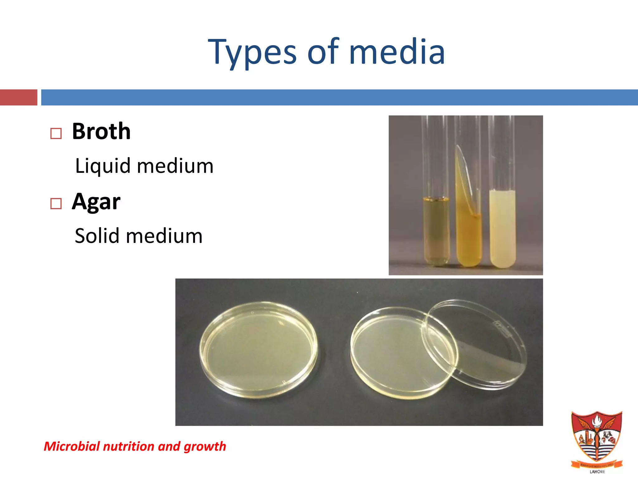 microbial nutrition and growth | PDF