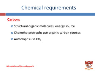 microbial nutrition and growth | PDF